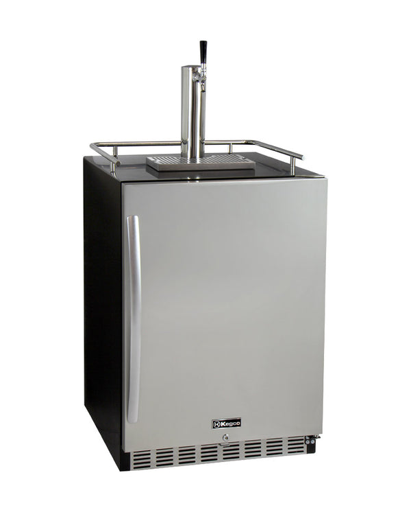 24" Wide Single Tap Stainless Steel Built-In Kegerator with Kit - Kegco ...