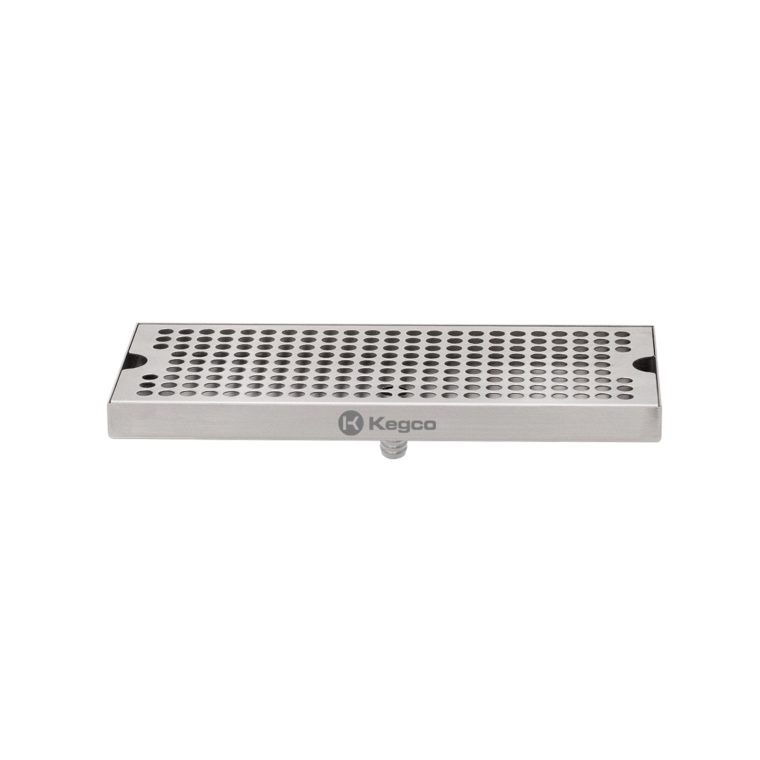 12" Stainless Steel Surface Mount Drain Tray, with Drain