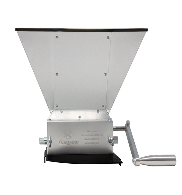 Grain Mill with 11 lb Hopper and 3 Rollers - Kegco Beverage Supply